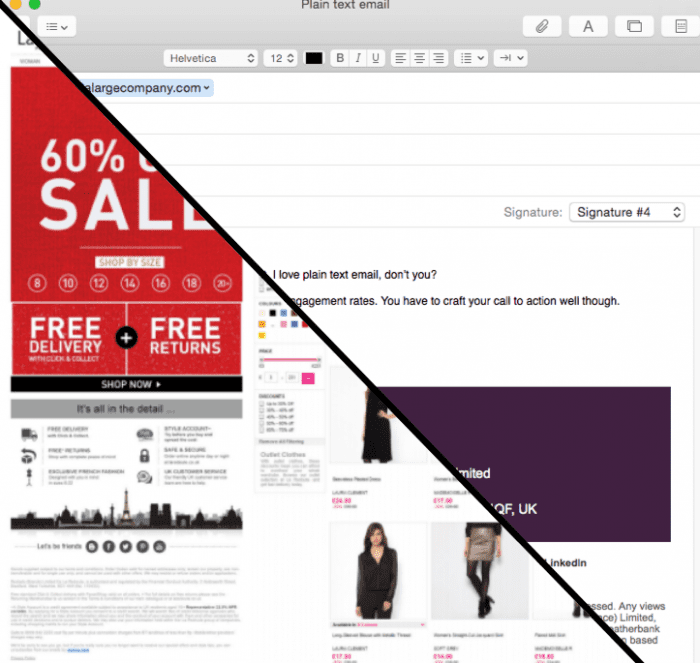 Plain Text Vs HTML Emails Smart Insights Digital Marketing