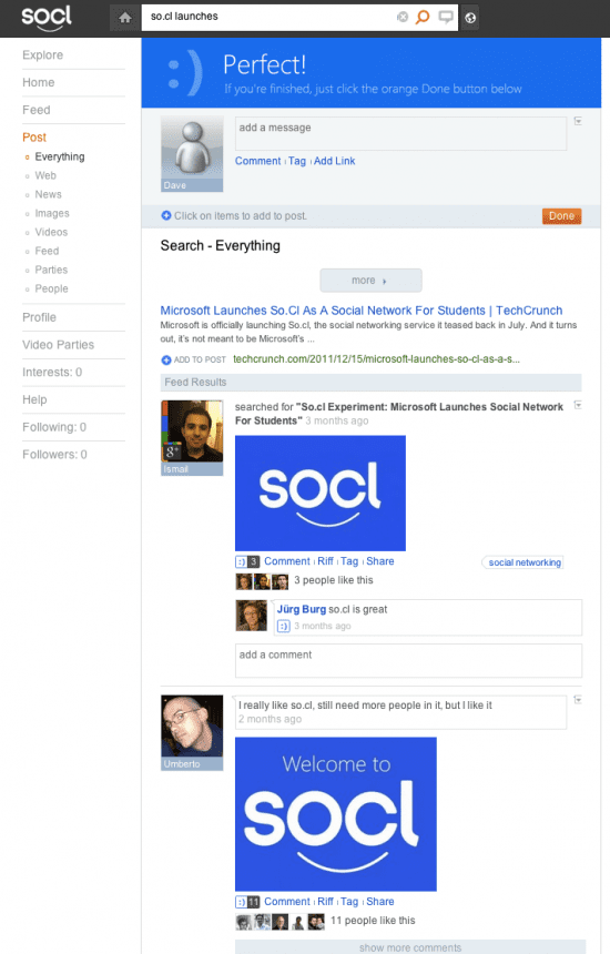 Microsoft quietly launches its So.cl social network | Smart Insights
