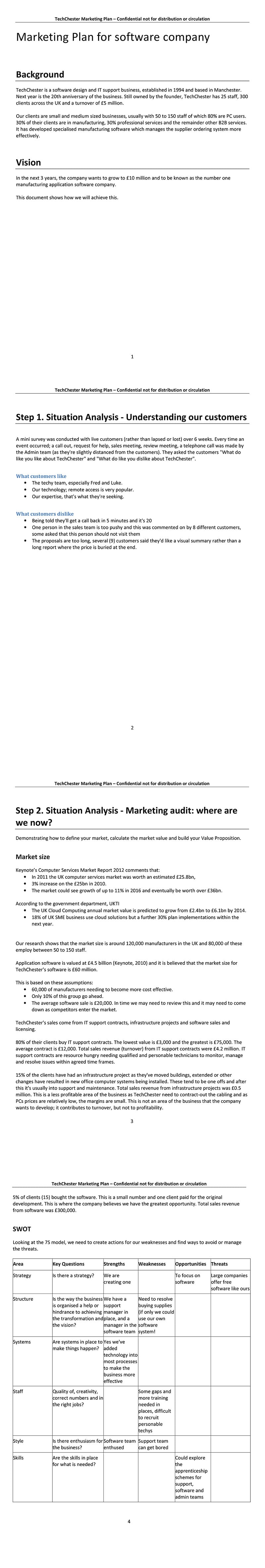 Example marketing plans (SOSTAC®) - Smart Insights Digital Marketing Advice