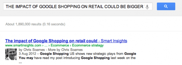 Google Authorship briefing | Smart Insights