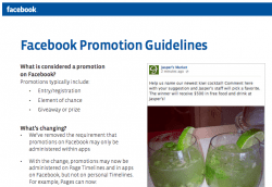 Facebook's new competition rules | Smart Insights