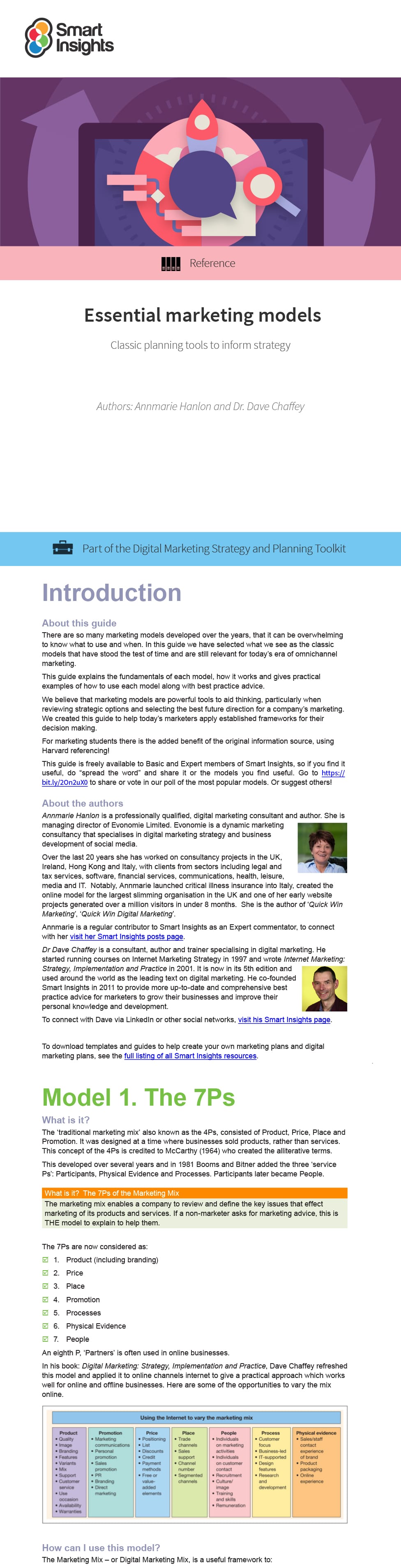 Essential Marketing Models | Smart Insights