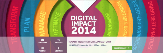 Smart Insights Digital Impact conference