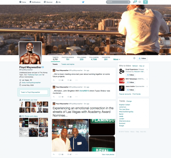 A Major Update to Twitter Profile Pages for 2014 | Smart Insights