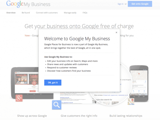 Google's new unified interface for business services [Smart Insights ...