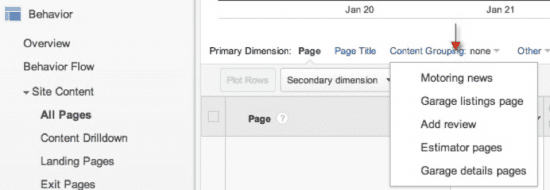 Reviewing content effectiveness with Google Analytics Content Groups ...