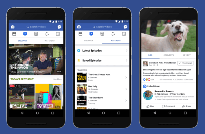 A new video platform for shows on Facebook | Smart Insights