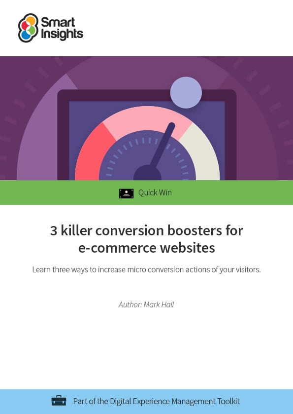3 killer conversion boosters for e-commerce websites - Smart Insights