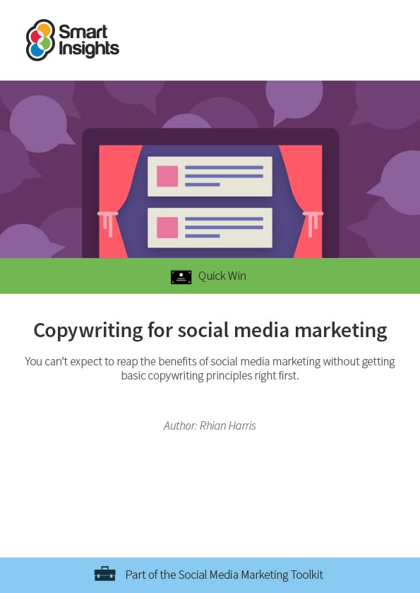 Copywriting for social media marketing - Smart Insights